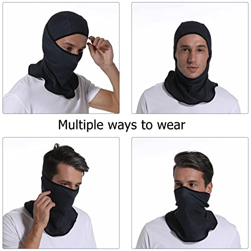 Balaclava Face Mask Men Ski Mask with Beanie Design Motorcycle Cool Skull Sheisty Ghost Mask (SXR-04locomotive Gear ) Black