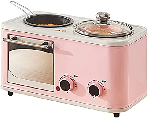 3 in 1 Mini Breakfast Machine Small Electric Oven Electric Breakfast Machine Mini Toaster Baking Oven Omelette Boiler Food Steamer