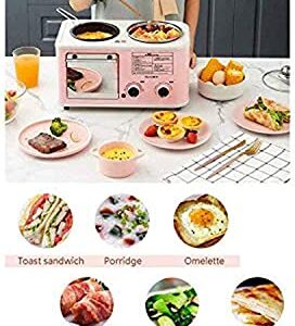 3 in 1 Mini Breakfast Machine Small Electric Oven Electric Breakfast Machine Mini Toaster Baking Oven Omelette Boiler Food Steamer