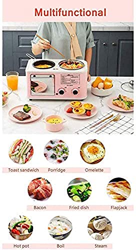 3 in 1 Mini Breakfast Machine Small Electric Oven Electric Breakfast Machine Mini Toaster Baking Oven Omelette Boiler Food Steamer