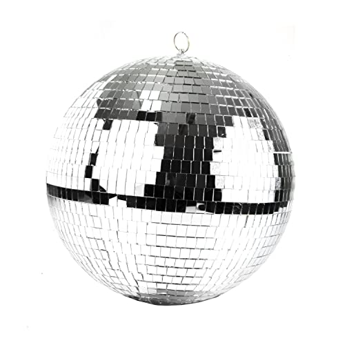 Disco Ball – Fun and Bright Disco Ball Ornament – 12-inch Large Disco Ball Décor for Parties, Weddings, Events – Fun and Classic Mirror Ball with Glass Pieces – Shiny and Elegant Design