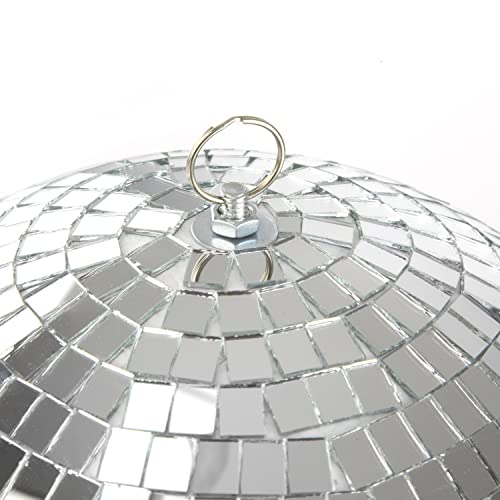 Disco Ball – Fun and Bright Disco Ball Ornament – 12-inch Large Disco Ball Décor for Parties, Weddings, Events – Fun and Classic Mirror Ball with Glass Pieces – Shiny and Elegant Design