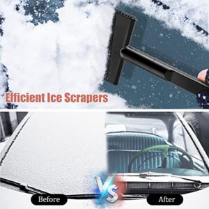 TRELC Ice Scrapers for Car Windshield, Multifunctional Ice Scrapers Frost Snow Removal Tool, Snow Scraper for Cars, 2 Pack