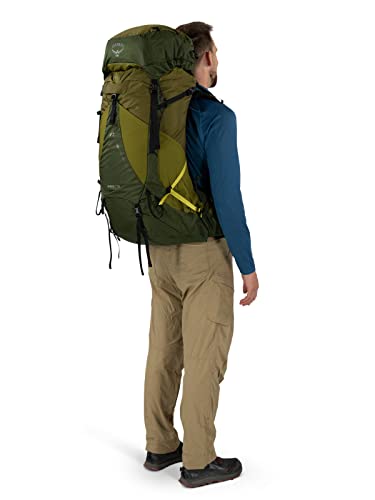 Osprey Atmos AG LT 50L Men's Backpacking Backpack, Night Shift/Scoria Blue, S/M