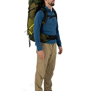 Osprey Atmos AG LT 50L Men's Backpacking Backpack, Night Shift/Scoria Blue, S/M