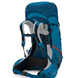 Osprey Atmos AG LT 50L Men's Backpacking Backpack, Night Shift/Scoria Blue, S/M