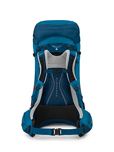 Osprey Atmos AG LT 50L Men's Backpacking Backpack, Night Shift/Scoria Blue, S/M