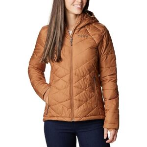 Columbia Women's Heavenly Hooded Jacket, Camel Brown, Large