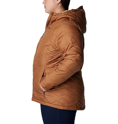 Columbia Women's Heavenly Hooded Jacket, Camel Brown, Large