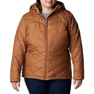 Columbia Women's Heavenly Hooded Jacket, Camel Brown, Large