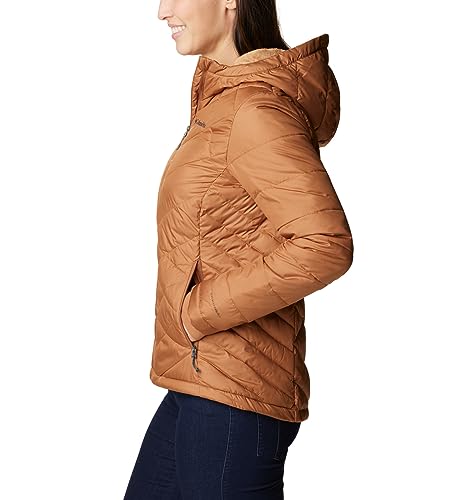 Columbia Women's Heavenly Hooded Jacket, Camel Brown, Large