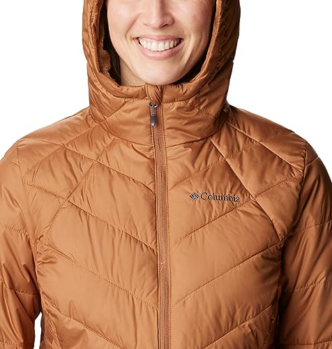 Columbia Women's Heavenly Hooded Jacket, Camel Brown, Large