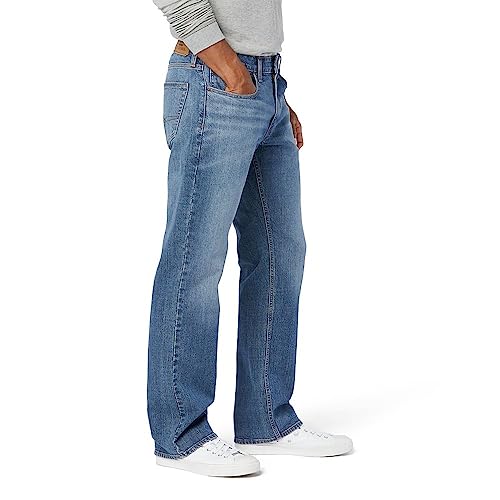 Signature by Levi Strauss & Co. Gold Label Men's Relaxed Fit Flex Jeans, (New) Hazy Horizon-Stretch Waistband, 36Wx30L