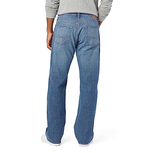 Signature by Levi Strauss & Co. Gold Label Men's Relaxed Fit Flex Jeans, (New) Hazy Horizon-Stretch Waistband, 36Wx30L