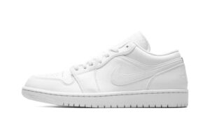 jordan mens air jordan 1 low 553558 136 - size 10 white/white-white