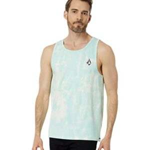 Volcom Men's Regular Iconic Stone Tie Dye Tank, Ice, Small