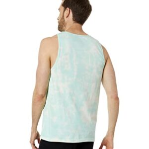 Volcom Men's Regular Iconic Stone Tie Dye Tank, Ice, Small