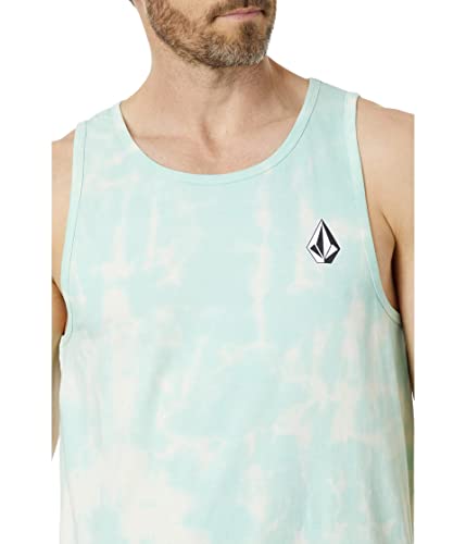 Volcom Men's Regular Iconic Stone Tie Dye Tank, Ice, Small