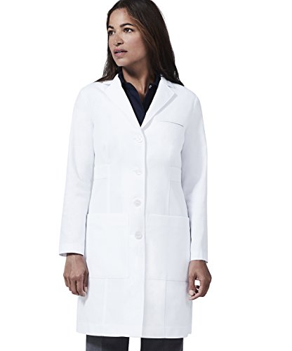 Estie Classic Fit Women's Lab Coat-White-22