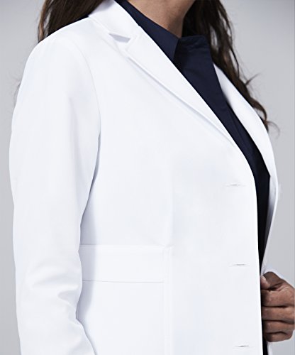 Estie Classic Fit Women's Lab Coat-White-22