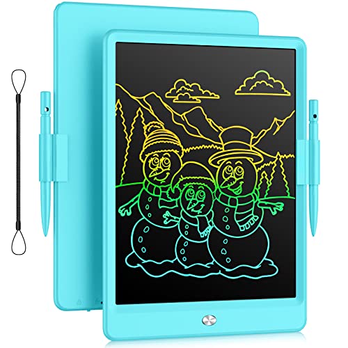 LCD Writing Tablet for Kids, 10 Inch Colorful Drawing Tablet Doodle Board, Learning &Educational Toys for 3 4 5 6 7 8 Years Old Girls Boys Birthday, Blue