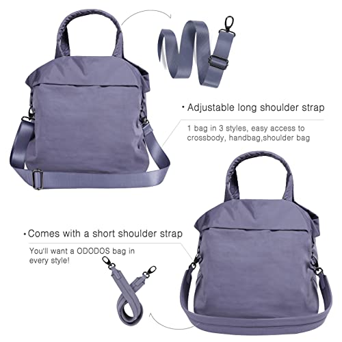 ODODOS 19L Multi Hobo Bags 2.0 with 2 Straps for Women, Totes Handbags, Crossbody Shoulder Bags, Dark Lavender