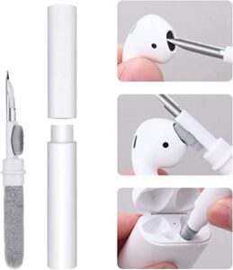 aomig bluetooth earbuds cleaning pen, 3 in 1 multifunction cleaner kit with soft brush for wireless earphones bluetooth headphones charging box accessories, computer, keyboard, camera