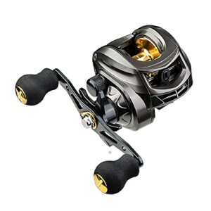 eryue fishing reel,fishing reel casting reel baitcaster 7.2:1 high speed spinning reel with magnetic brake 18lb max drag for left hand