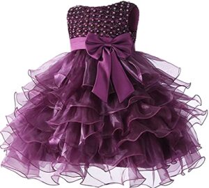 jup'elle adorable flower girl party dress for baby girl, toddler girl and little girls - perfect for birthdays, pageants and special occasions size 5t