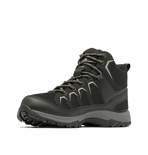 Columbia Men's Granite Trail Mid Waterproof, Black/Titanium Grey Steel, 10