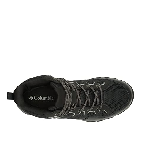 Columbia Men's Granite Trail Mid Waterproof, Black/Titanium Grey Steel, 10