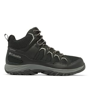 Columbia Men's Granite Trail Mid Waterproof, Black/Titanium Grey Steel, 10