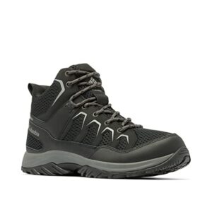 Columbia Men's Granite Trail Mid Waterproof, Black/Titanium Grey Steel, 10