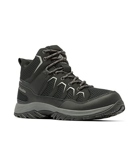 Columbia Men's Granite Trail Mid Waterproof, Black/Titanium Grey Steel, 10