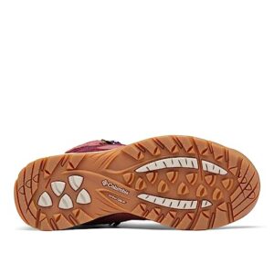 Columbia Women's Newton Ridge Plus Waterproof Amped, Beetroot/Deep Madeira, 7.5