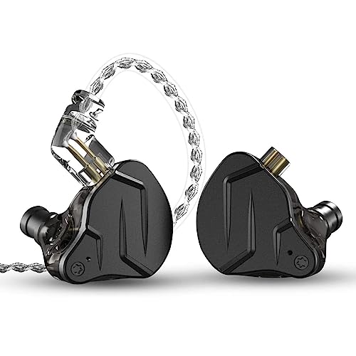 KZ ZSN PRO X Wired Earbuds in Ear Monitor Earphones, Hybrid Dynamic Driver Balanced Armature IEM Earbuds, Dual Driver 1DD 1BA Deep Bass Stereo Sound Ergonomic Headphones Monitor