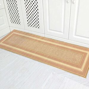 gloria non slip rubber back kitchen rug kitchen runner kitchen mat carpet for kitchen anti slip stair treads (emy-rsg, runner (23"x84"))