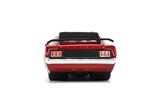 Big Time Muscle 1:24 1970 Ford Mustang Boss 429 Die-cast Car Candy Red, Toys for Kids and Adults