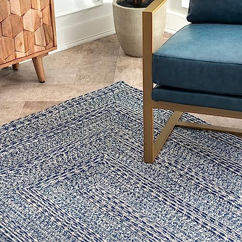 nuLOOM Rowan Braided Texture Indoor/Outdoor Area Rug, 4x6, Blue