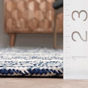 nuLOOM Rowan Braided Texture Indoor/Outdoor Area Rug, 4x6, Blue