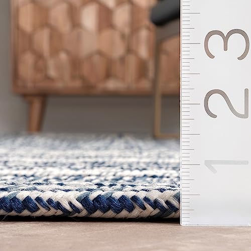 nuLOOM Rowan Braided Texture Indoor/Outdoor Area Rug, 4x6, Blue