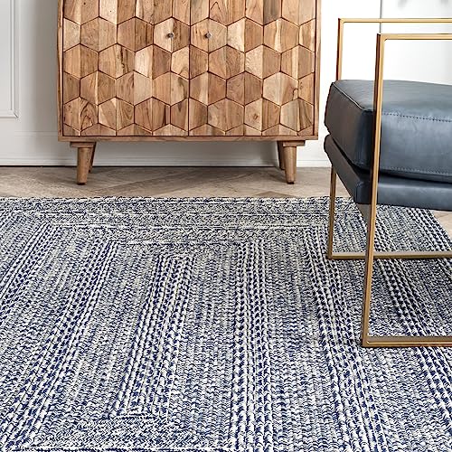 nuLOOM Rowan Braided Texture Indoor/Outdoor Area Rug, 4x6, Blue