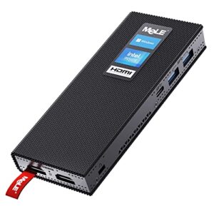 mele pcg02 pro fanless mini pc stick n5105 8gb/256gb windows 11 pro wifi6 usb pd3.0 micro computer stick dual hdmi 4k gigabit ethernet bt5.2 small pc on business office industrial iot media home