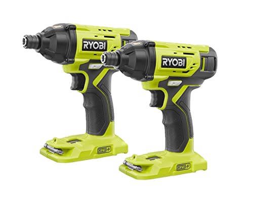 2 Pack of Ryobi P235A 18V One+ Impact Driver (Bare Tool) (Renewed)