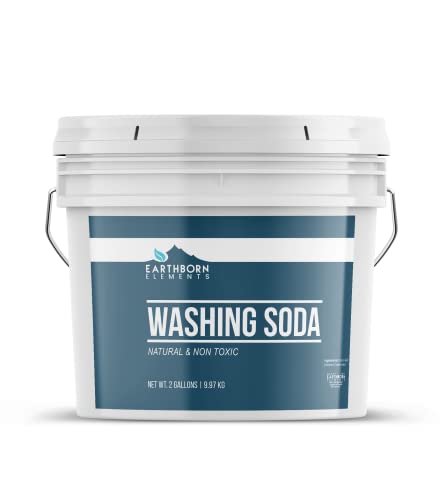 Earthborn Elements Washing Soda 2 Gallon Bucket, Soda Ash, Sodium Carbonate, Non-Toxic Laundry Booster