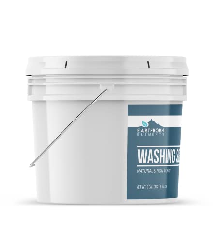 Earthborn Elements Washing Soda 2 Gallon Bucket, Soda Ash, Sodium Carbonate, Non-Toxic Laundry Booster