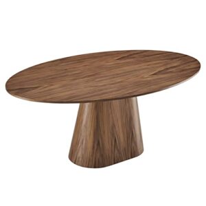 modway provision dining-tables, 43.5" l x 75" w x 30" h, walnut