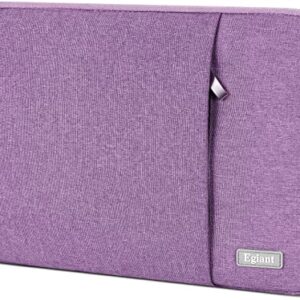 Egiant Laptop Sleeve 14-Inch,Water-Resistant Protective Fabric Case Compatible for HP Lenovo Acer Asus Dell 1 Chromebook Notebook, 14 Inch Computer Carrying Case with Accessory Pocket,Purple