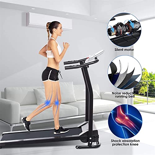 ANCHEER Treadmill Folding Treadmill for Home Electric Running Machine Installation-Free Walking Jogging Foldable Fitness Exercise Machine for Office & Gym Workout with 5” LED Display