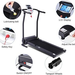 ANCHEER Treadmill Folding Treadmill for Home Electric Running Machine Installation-Free Walking Jogging Foldable Fitness Exercise Machine for Office & Gym Workout with 5” LED Display